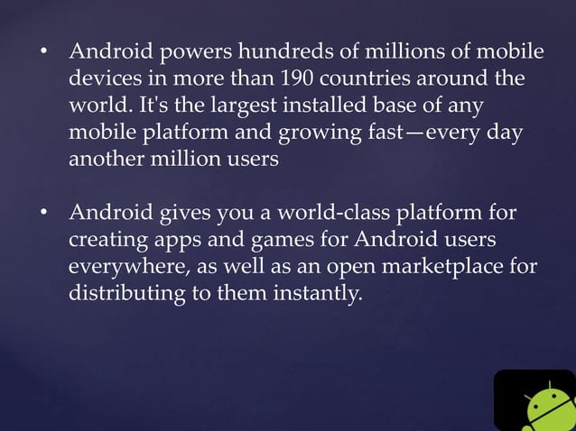 Android Introduction Ppt