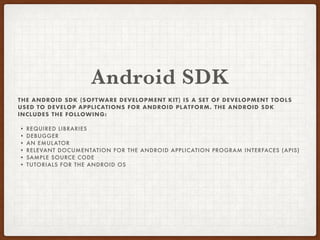 Android introduction | PPT