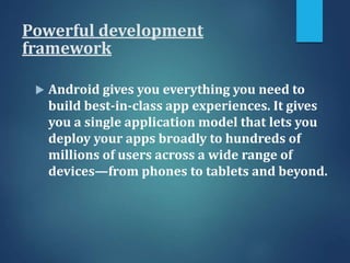 Android Breif introduction | PPTX