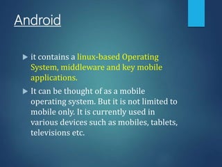 Android Breif introduction | PPTX