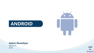 Android introduction | PPT