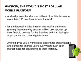 Android is best mobile platform | PPTX | Operating Systems | Computer ...