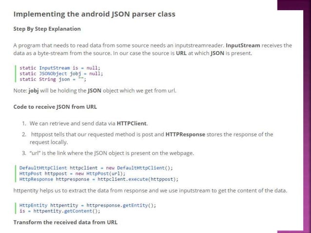 Android json parser tutorial – example | PPT Android json parser tutorial – example | PPT