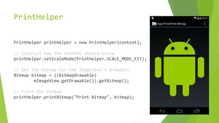 Android Kit Kat - Printing Framework | PPT
