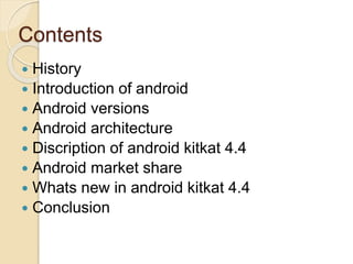 Android Kitkat Os