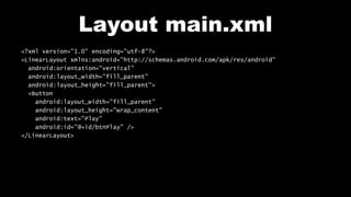 Android Lab Test : Managing sounds with SoundPool (english) | PPTX