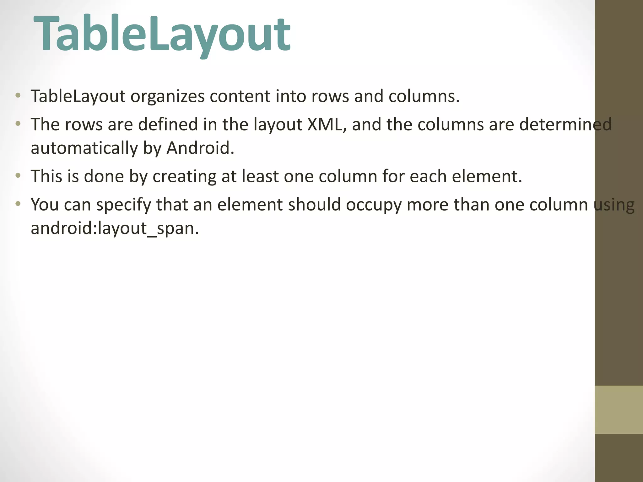 Android Layout | PPTX
