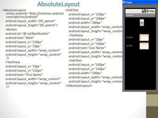 Android Layout | PPTX