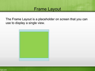 Android layouts | PPT