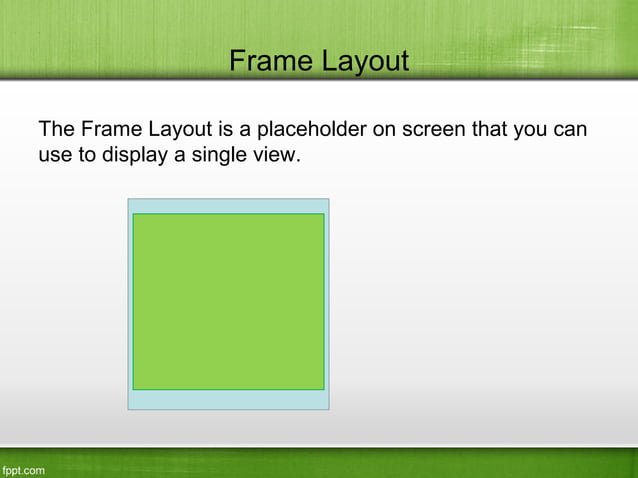 Android layouts | PPT