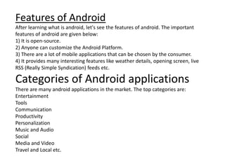 What is Android | PPTX