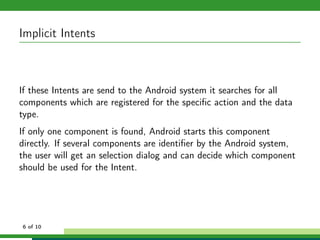 Android Lesson 3 - Intent | PPT