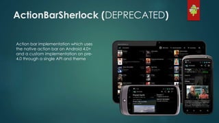 Android librairies developed by Jake Wharton | PPT