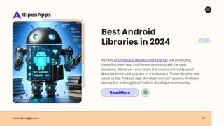 Android Libraries for android developers.pptx