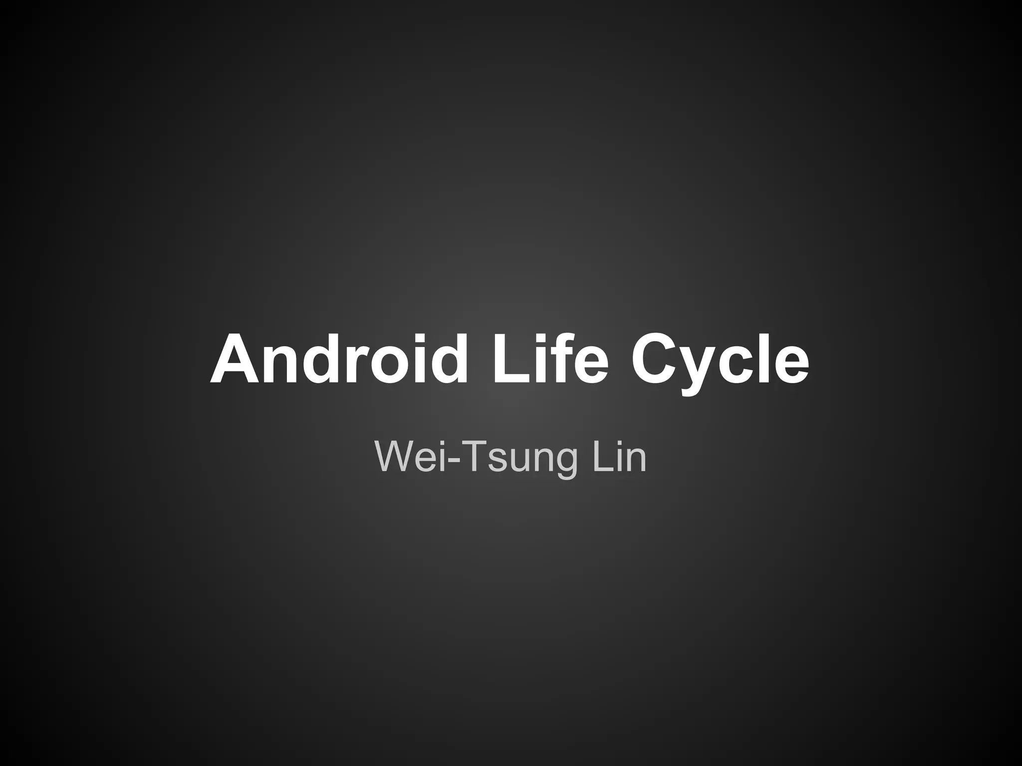 Android life cycle | PDF