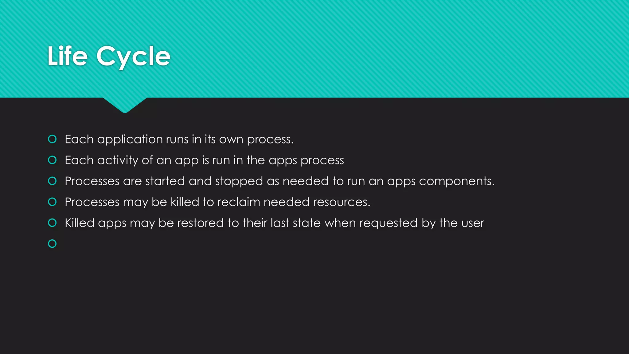 Android Life Cycle | PPTX