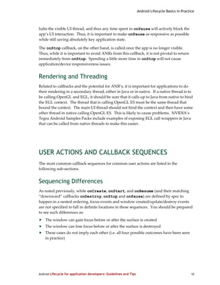 Android Lifecycle Basics in Practice. | PDF