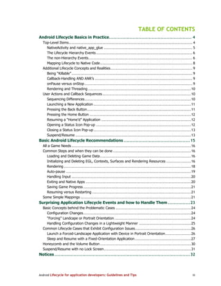 Android Lifecycle Basics in Practice. | PDF