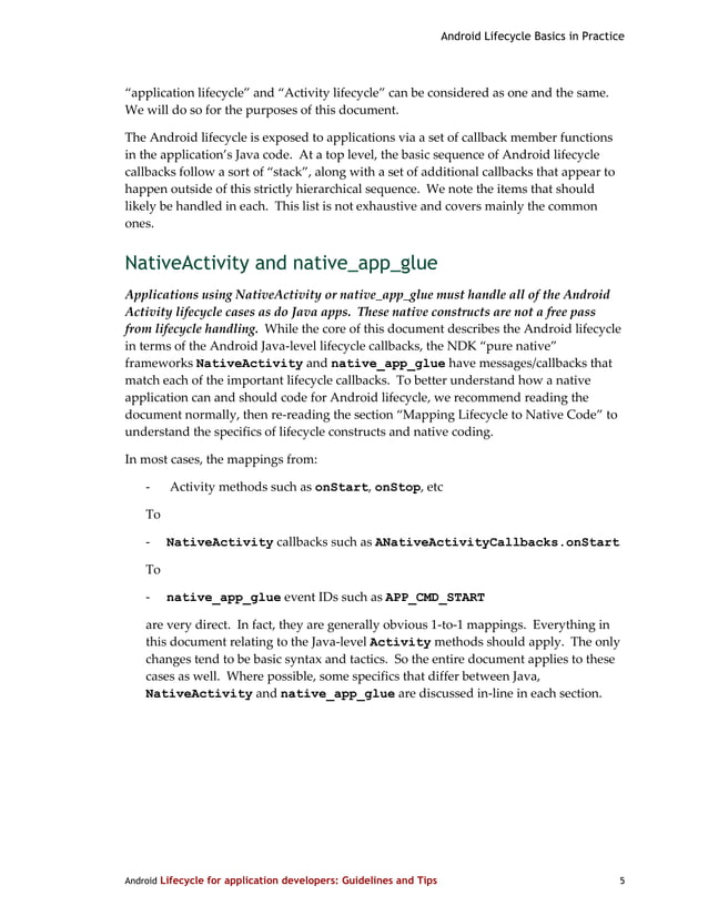Android Lifecycle Basics In Practice Pdf