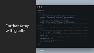 Android lint presentation | PPT