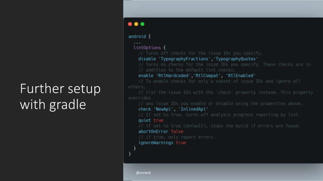 Android lint presentation | PPT