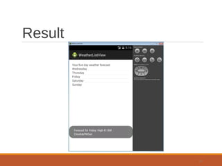 Android ListView and Custom ListView | PPT