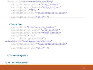 Android ListView and Custom ListView | PPT