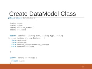 Android ListView and Custom ListView | PPT