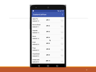 Android ListView and Custom ListView | PPT