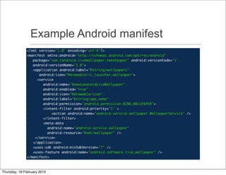 Android Live Wallpapers | PDF