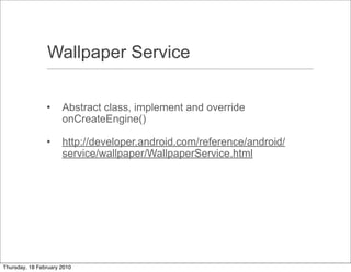 Android Live Wallpapers | PDF