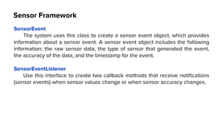 Android location and sensors API | PPTX | Operating Systems | Computer ...