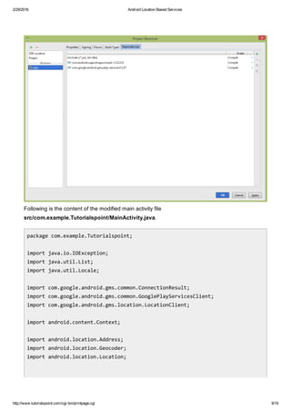 Android location based services | PDF