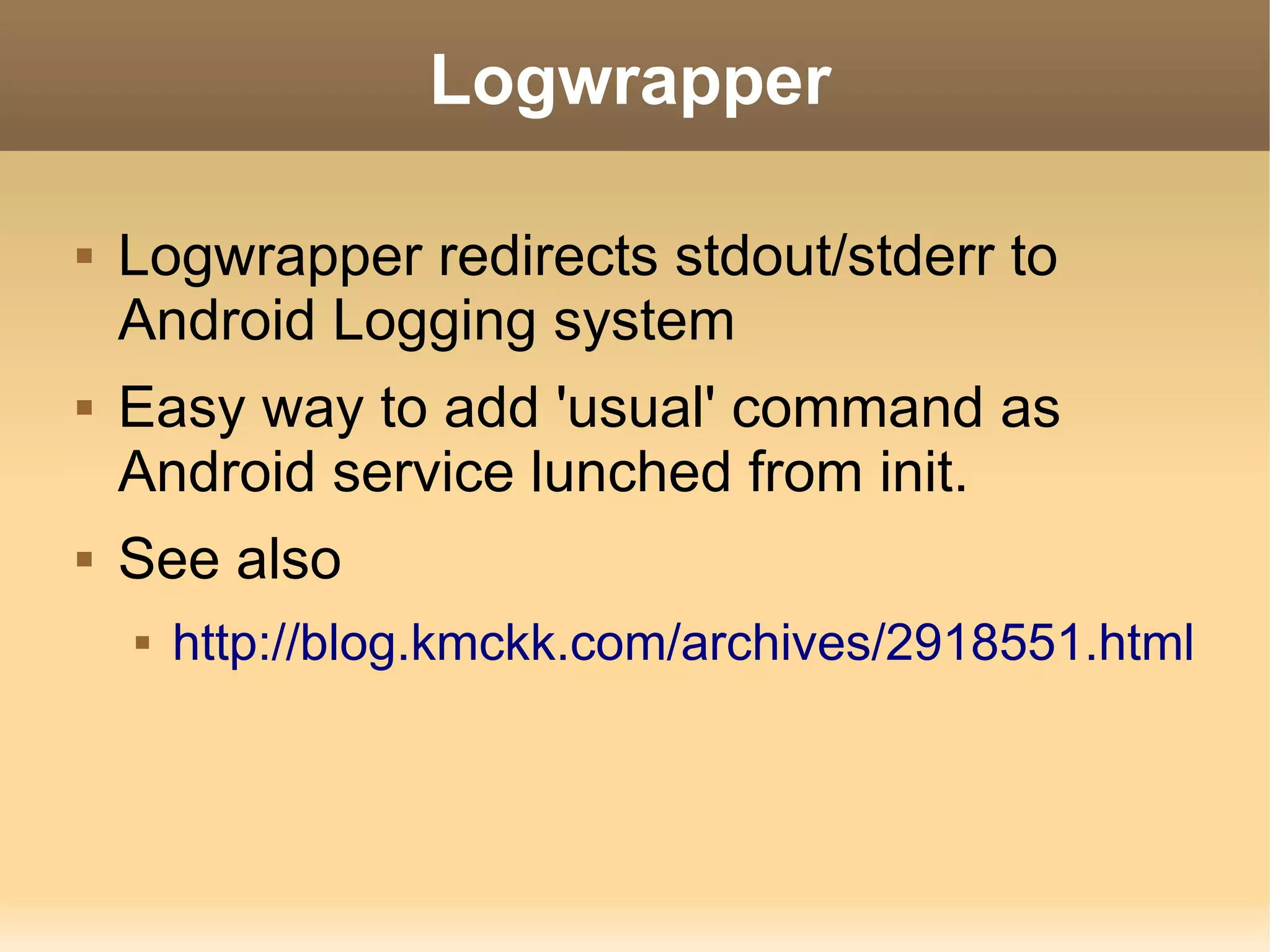 Logging system of Android | PDF