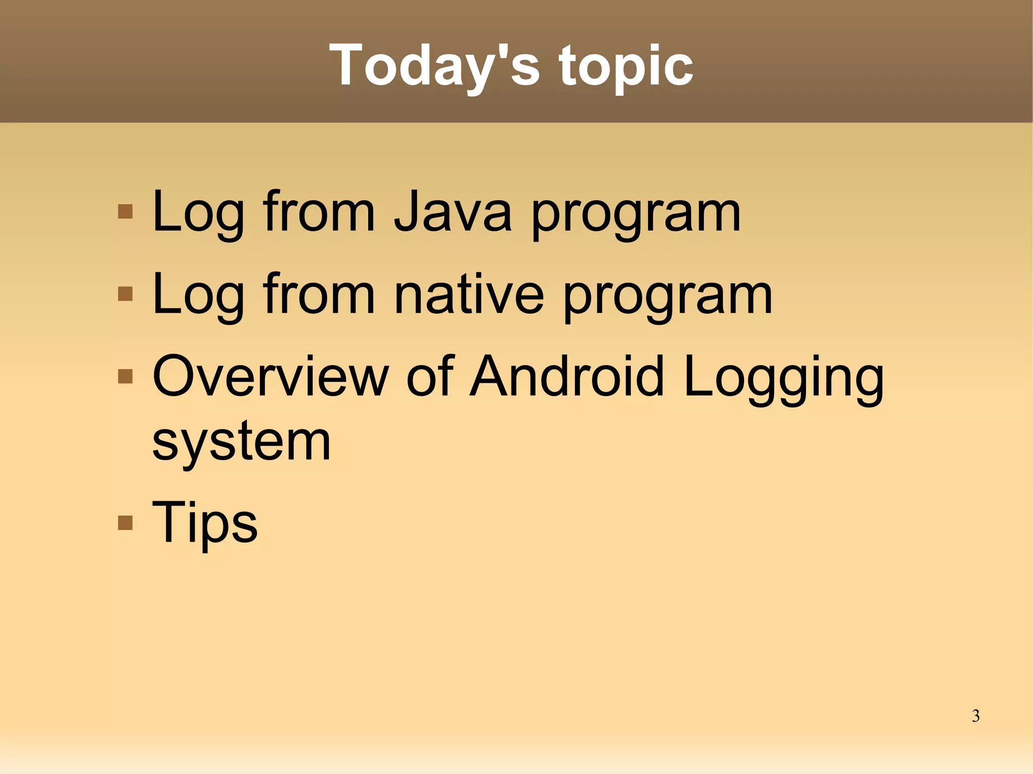 Logging system of Android | PDF
