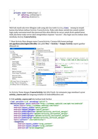 Belajar Android PHP MySQL Login dengan Volley | PDF