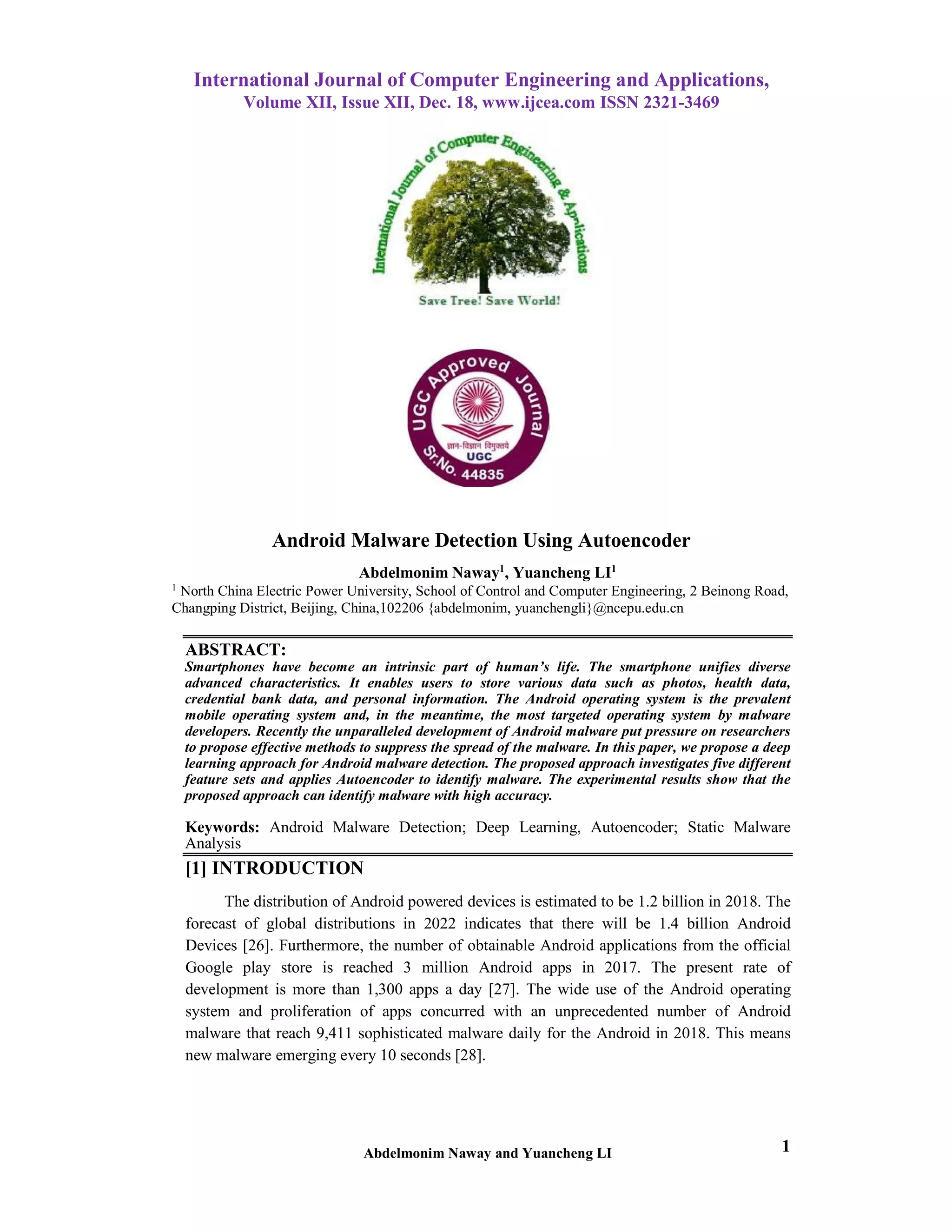Android malware detection_using_autoenco (1) | PDF
