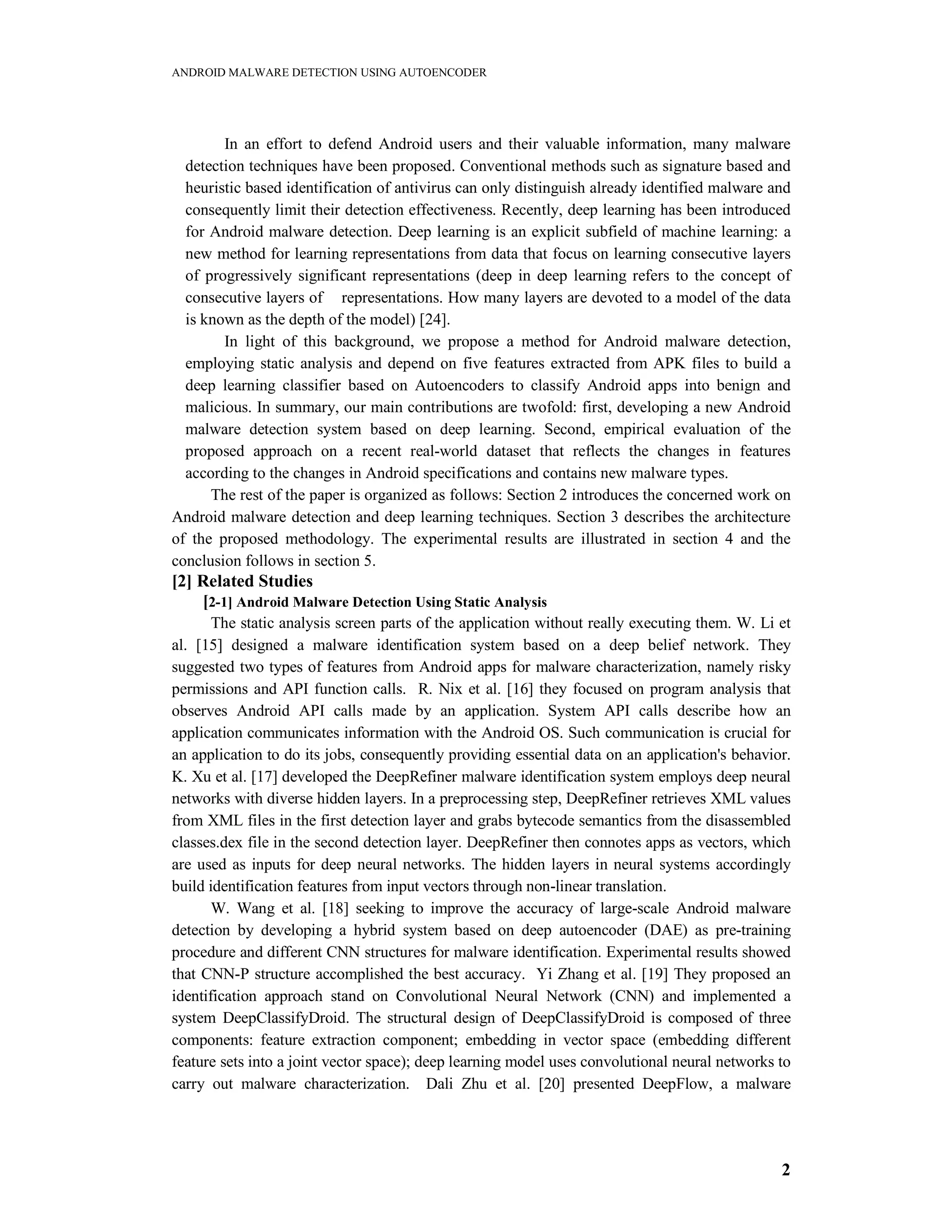 Android malware detection_using_autoenco (1) | PDF
