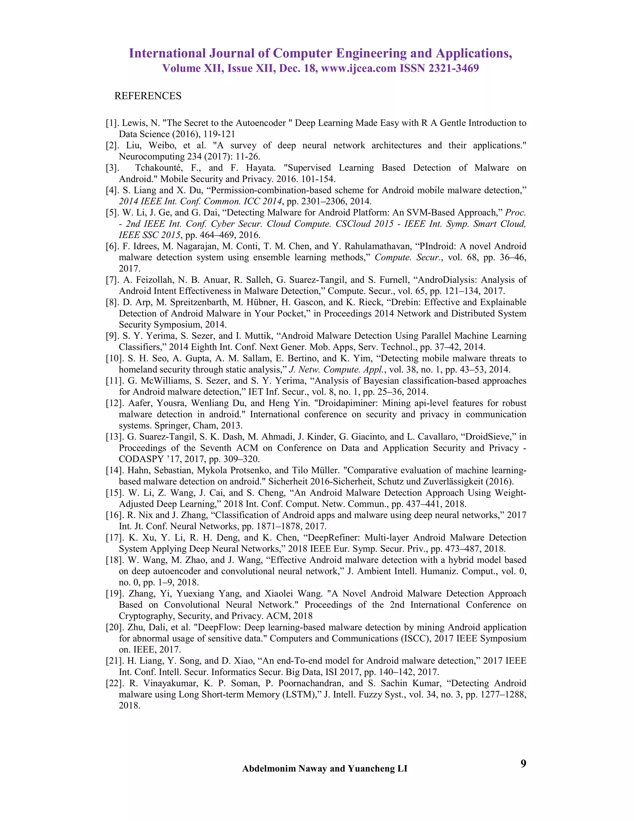 Android malware detection_using_autoenco (1) | PDF | Operating Systems | Computer Software and ...