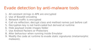 Android malware presentation | PDF | Operating Systems | Computer Software and Applications
