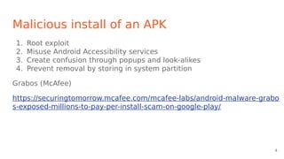 Android malware presentation | PDF