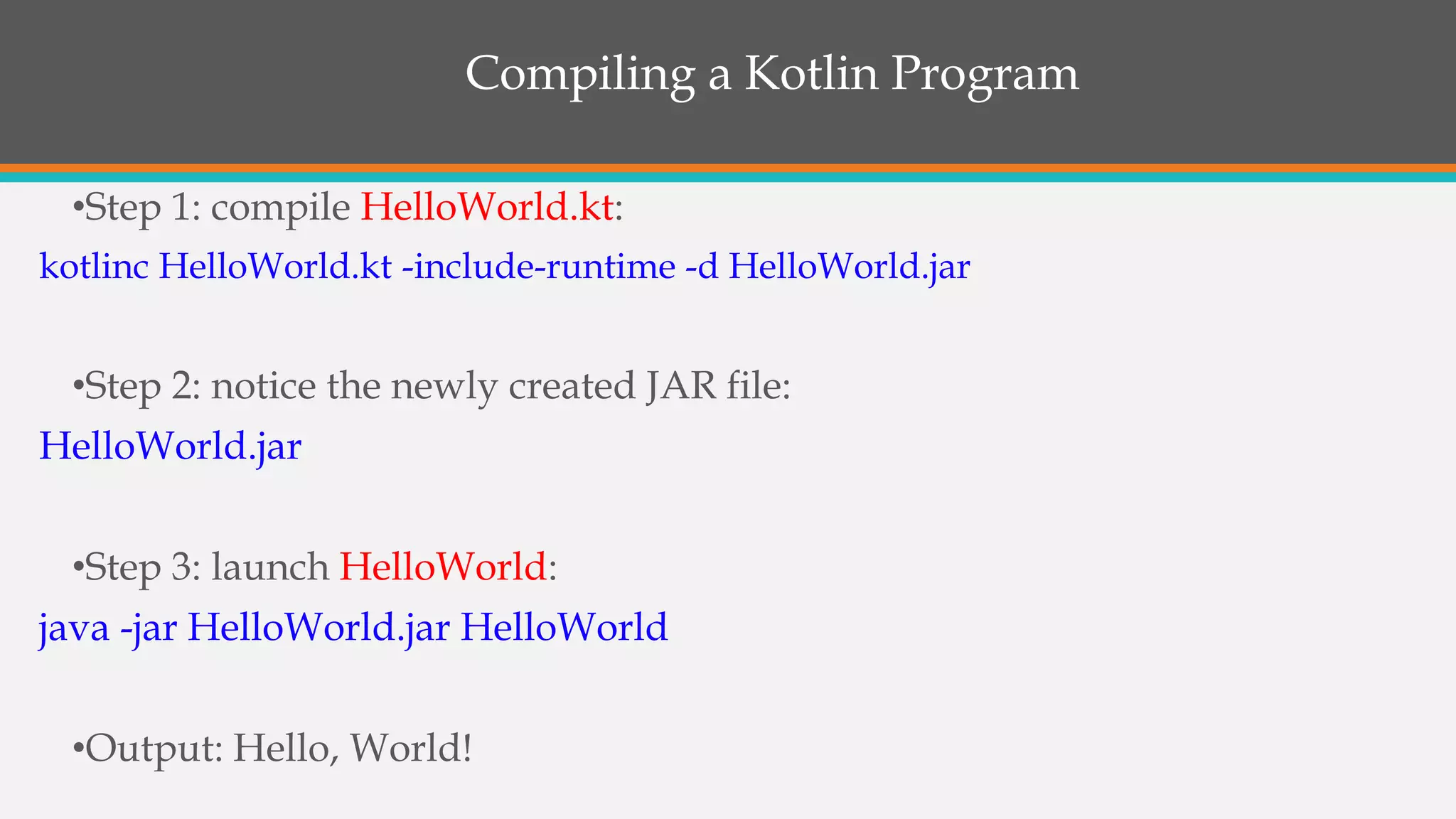Introduction to Kotlin | PPTX