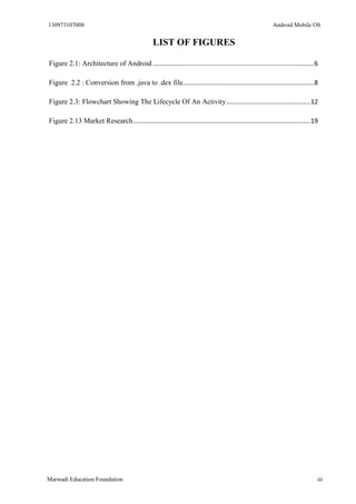 Android mobile os final | PDF