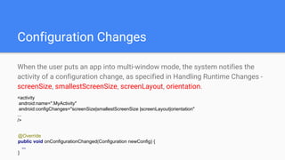 Android N multi window | PPT