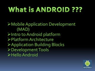 Introduction to Android | PPTX