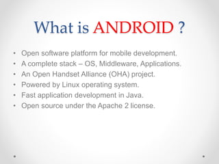 Android Basic PPT | PPT