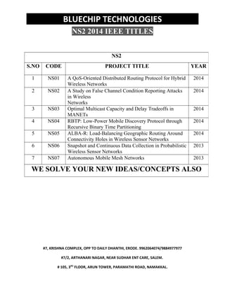 Android & ns2 2014 | PDF