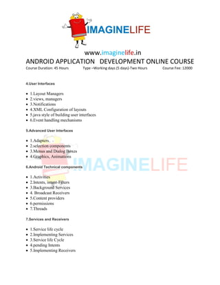 Android online training | PDF