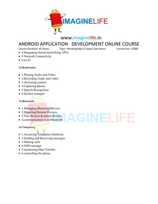 Android online training | PDF