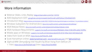 Android on Windows 11 - A Developer's Perspective (Windows Subsystem For Android) | PDF